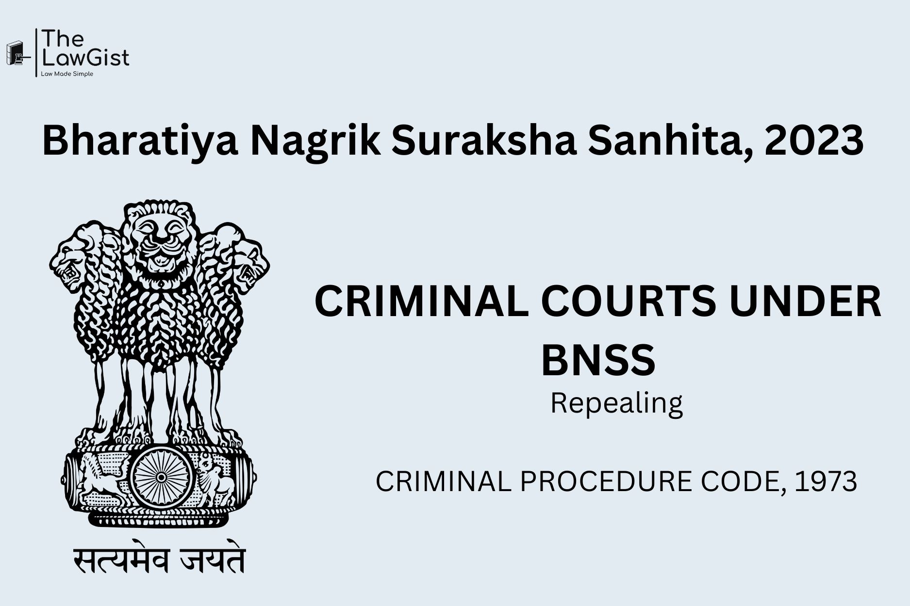 CRIMINAL COURTS UNDER BNSS - The LawGist