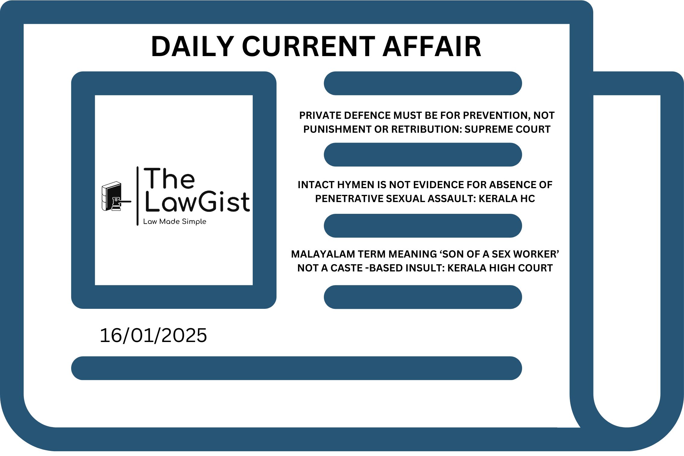 DAILY CURRENT AFFAIRS (16 JANUARY 2025) - The LawGist