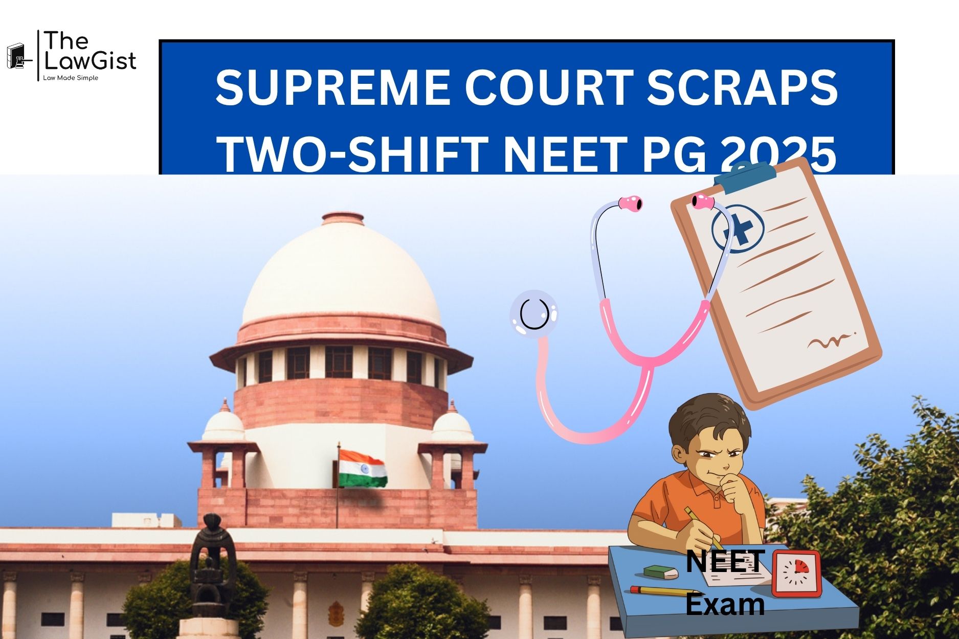 SUPREME COURT SCRAPS TWO-SHIFT NEET PG 2025 PLAN - The LawGist
