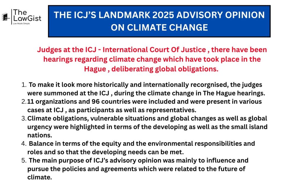 The Icj’s Landmark 2025 Advisory Opinion On Climate Changepr